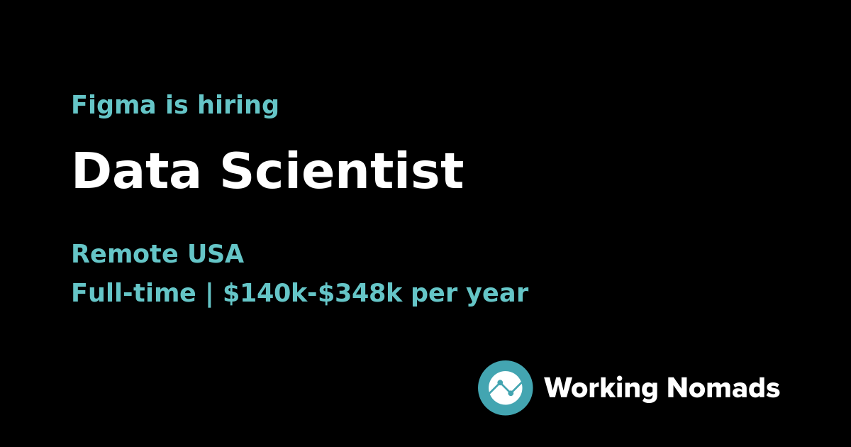 Data Scientist at Figma | Working Nomads