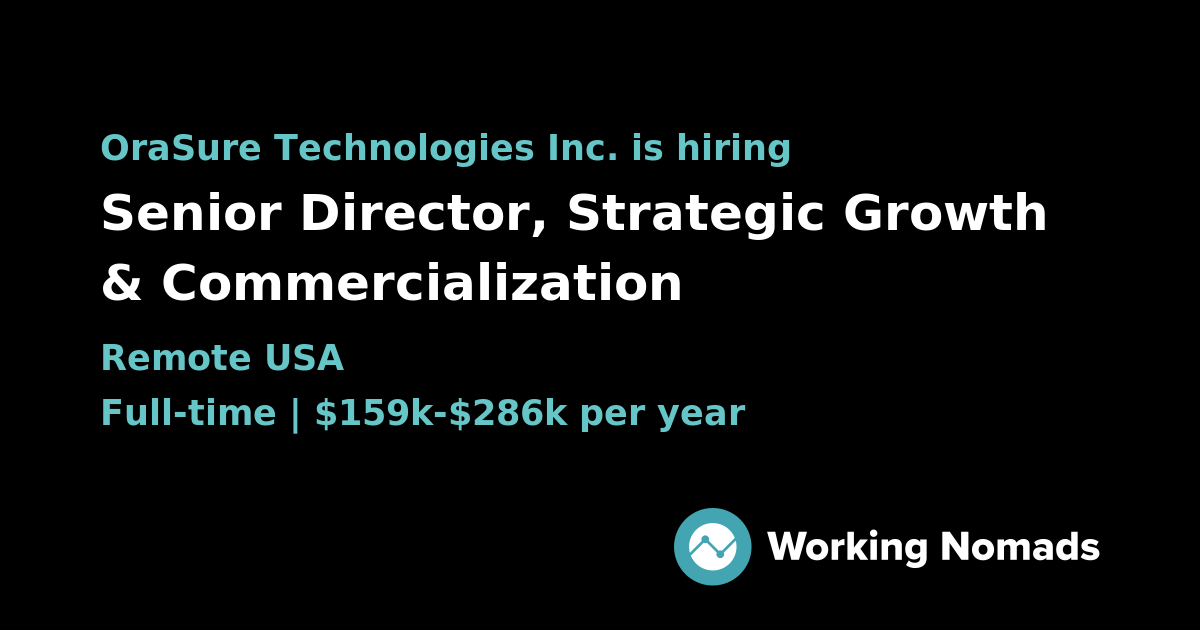 Senior Director, Strategic Growth & Commercialization at OraSure ...